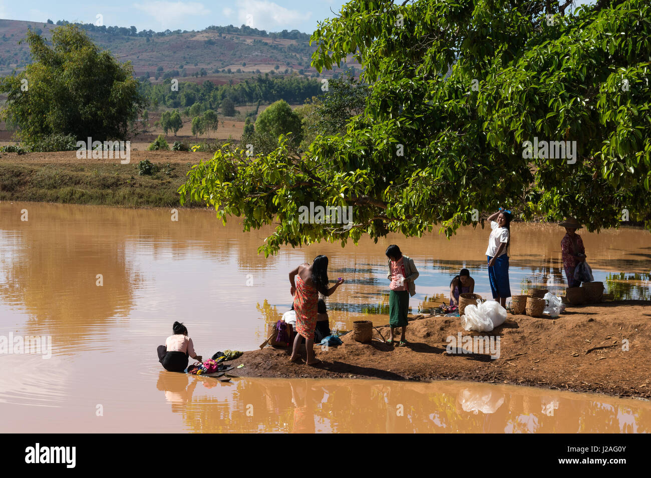Myanmar (Burma), Shan, Pindaya, street scenes Stock Photo - Alamy