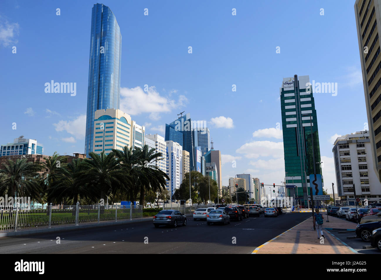 Sheikh Rashid Bin Saeed Street in Abu Dhabi, United Arab Emirates ...