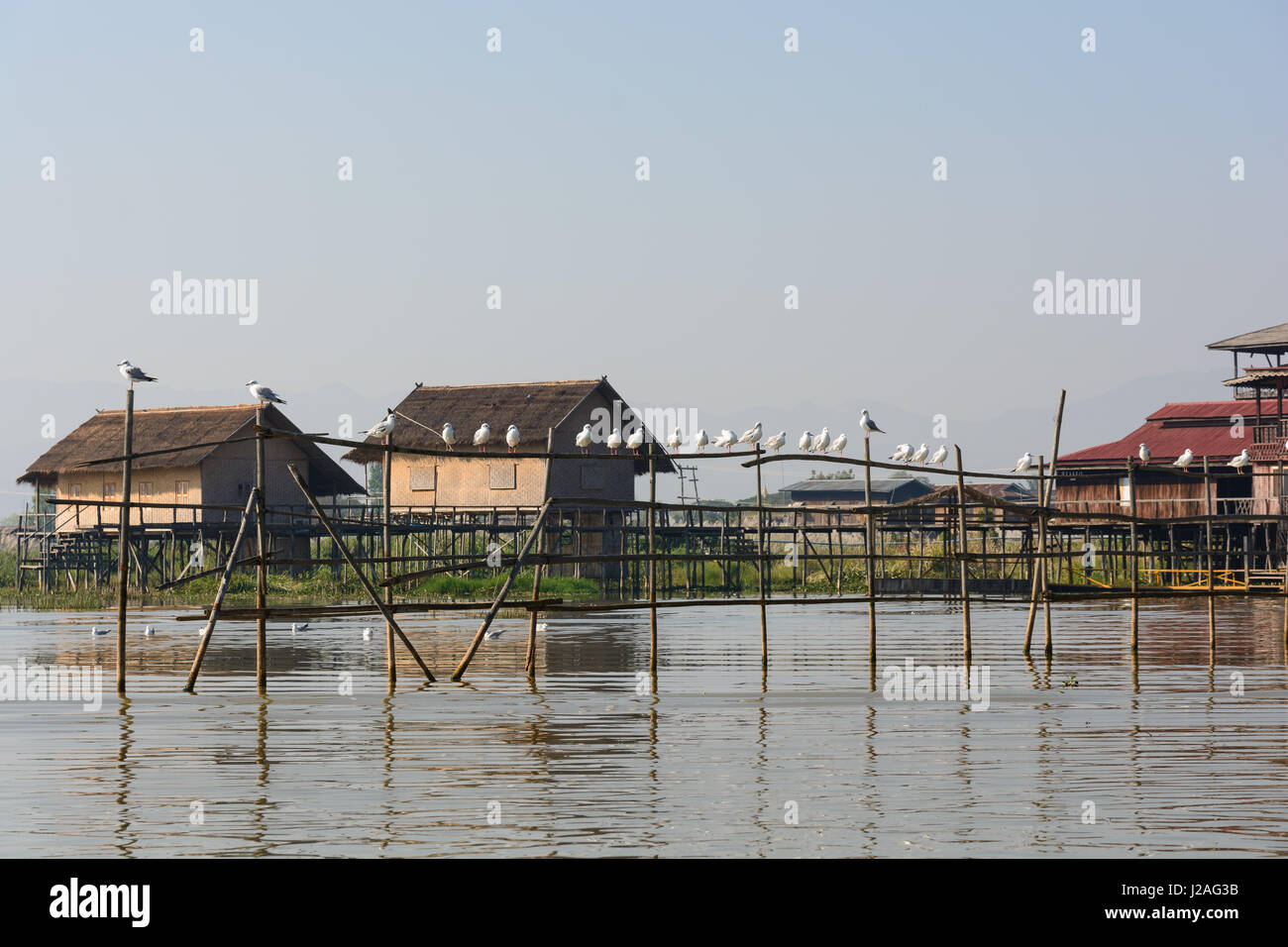 Myanmar burma village scene house hi-res stock photography and images ...