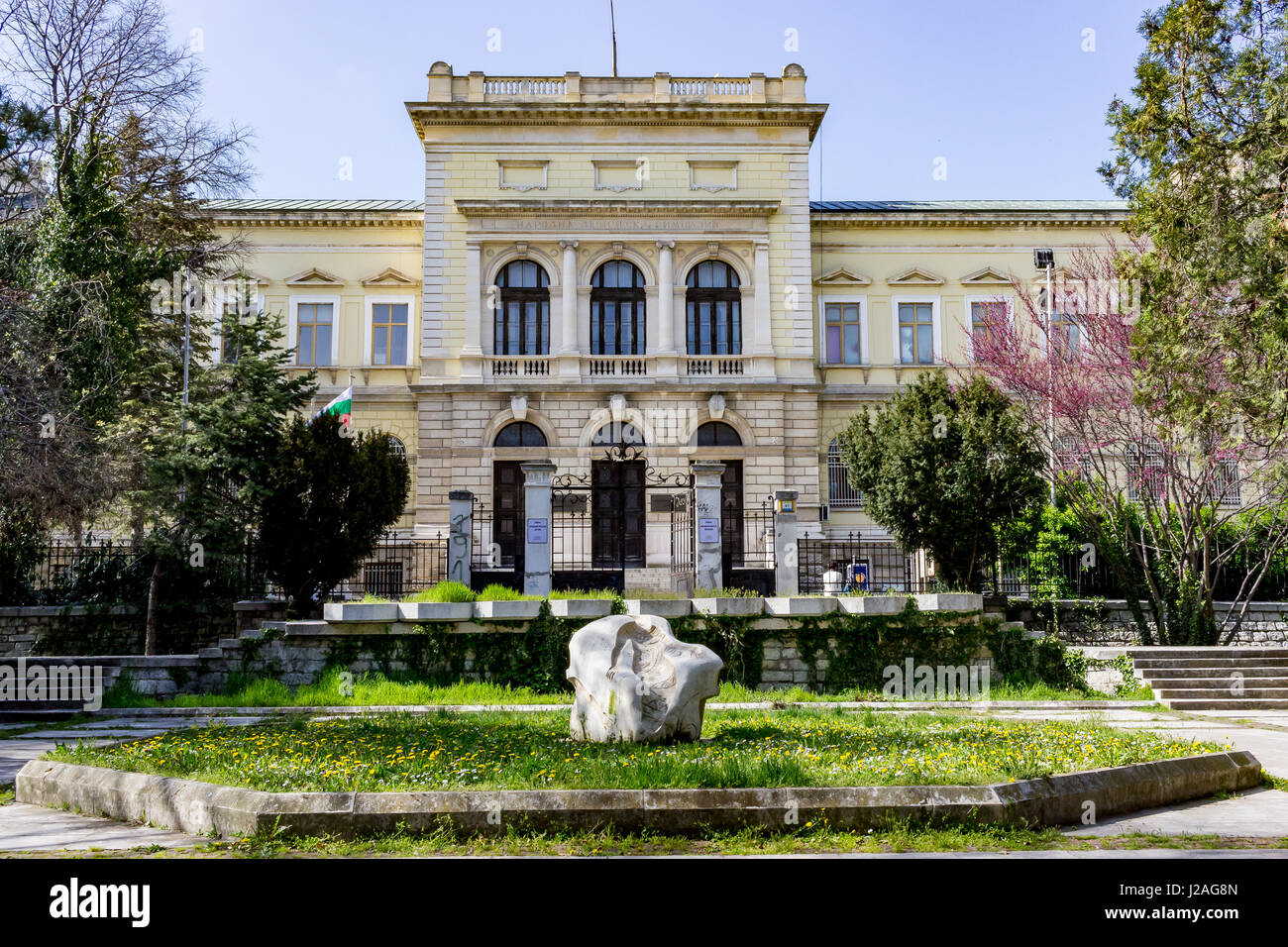Varna, Bulgaria, April 26, 2017 The building of Archaeological Museum ...