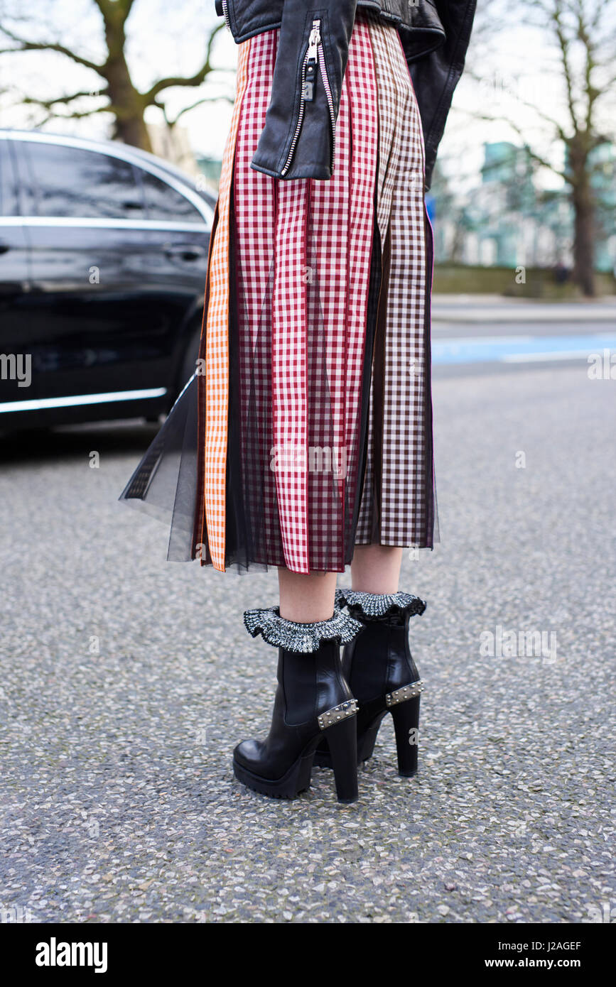 Woman high heels back view boots hi-res stock photography and images ...