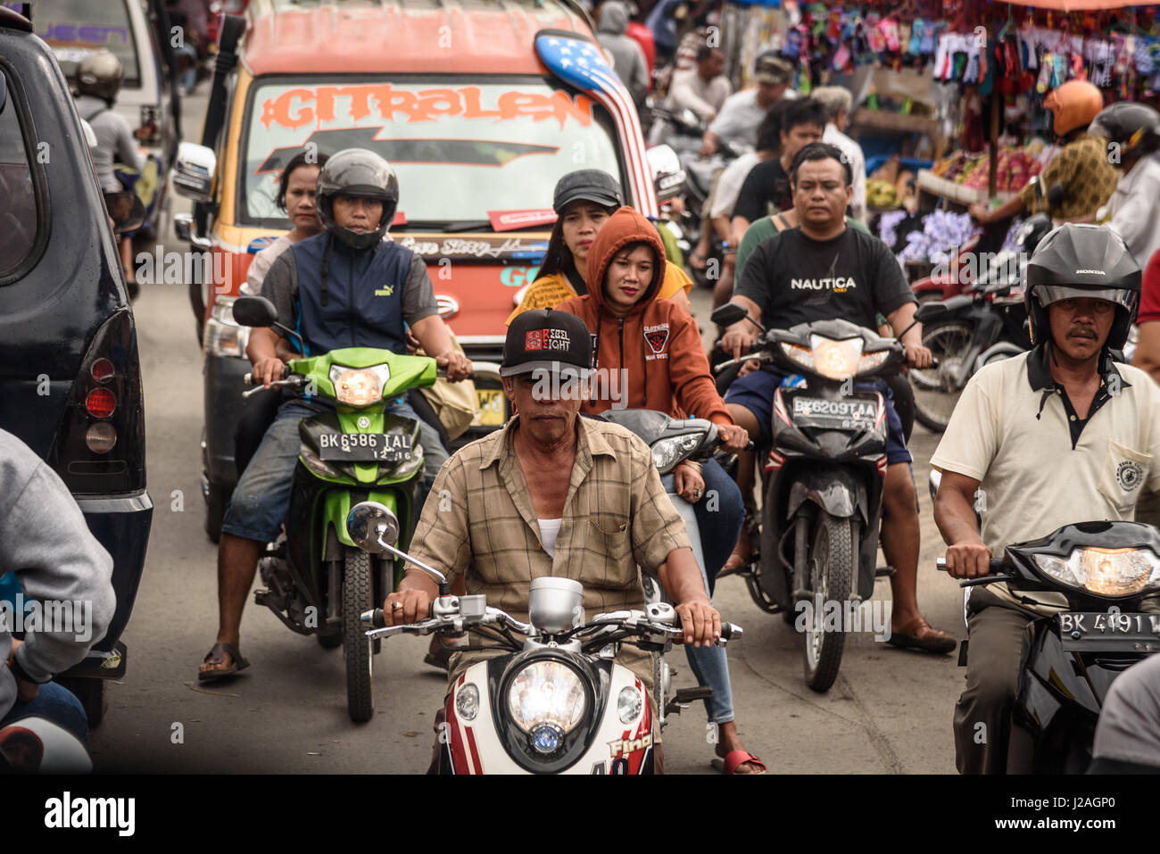 Indonesia, Sumatera Utara, Kota Medan, road scenes Stock Photo - Alamy