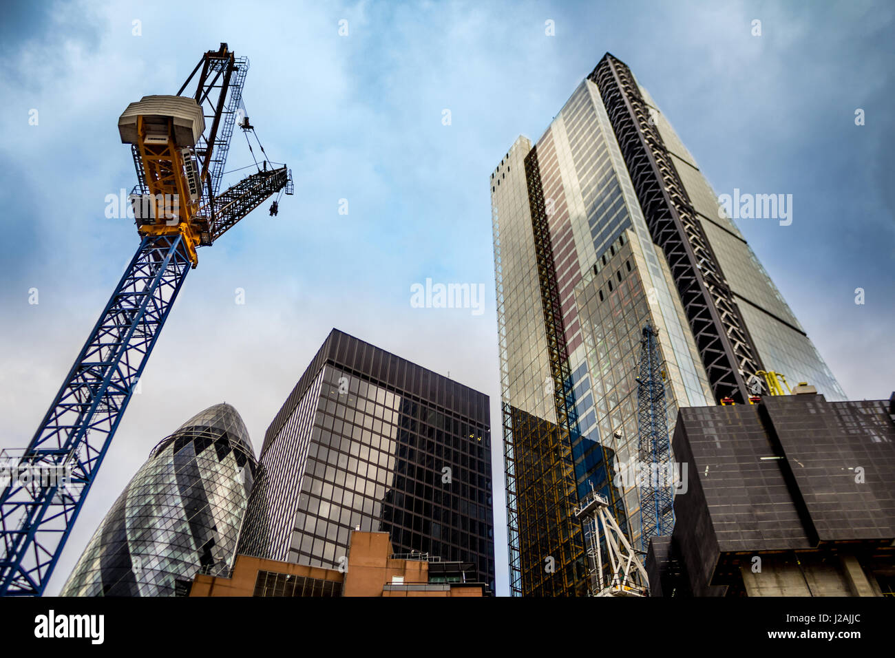 Modern towers on london skyline Stock Photo - Alamy