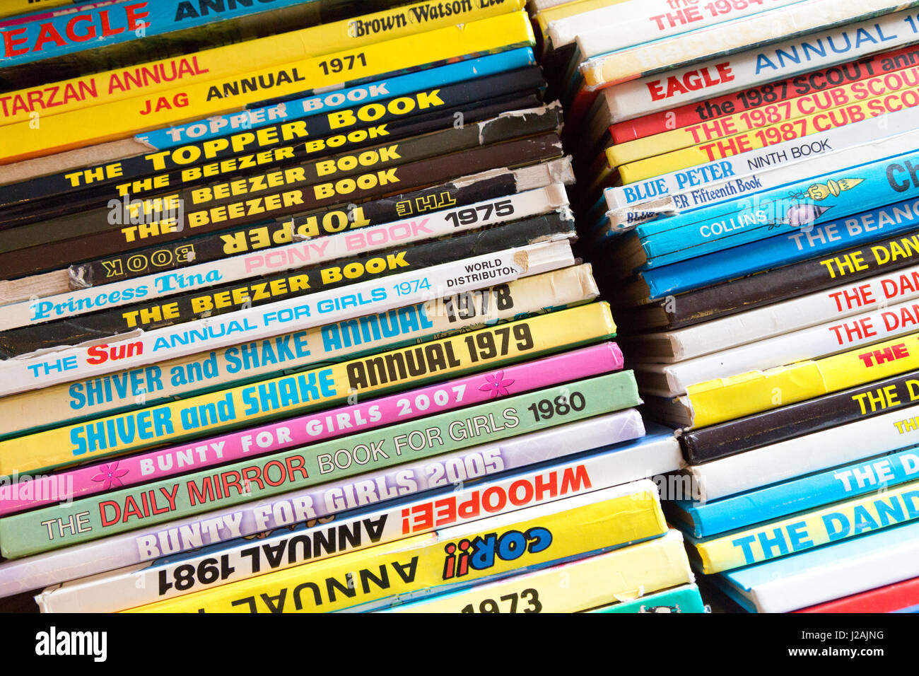 A selection of Childrens comic book annuals from the 1970s and 1980s in ...