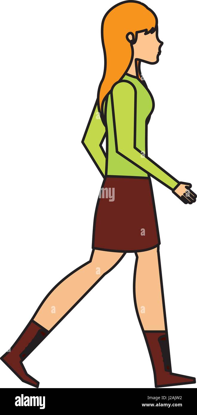 Walking side animation Stock Vector Images - Alamy