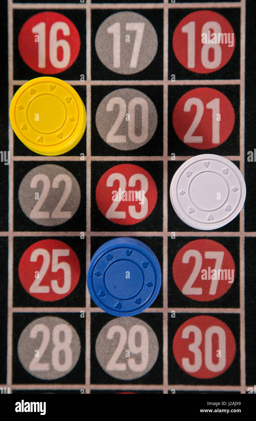 Roulette table above hi-res stock photography and images - Alamy