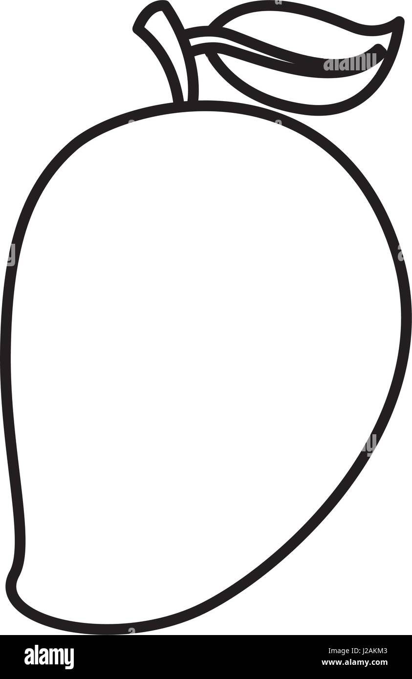 mango fresh fruit icon Stock Vector Image & Art - Alamy