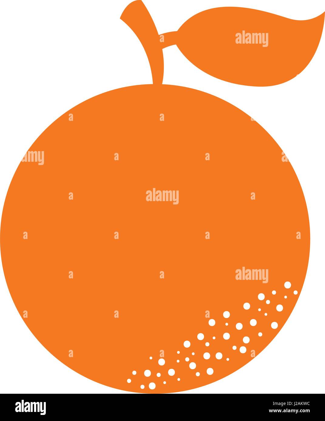 orange fresh fruit icon Stock Vector Image & Art - Alamy