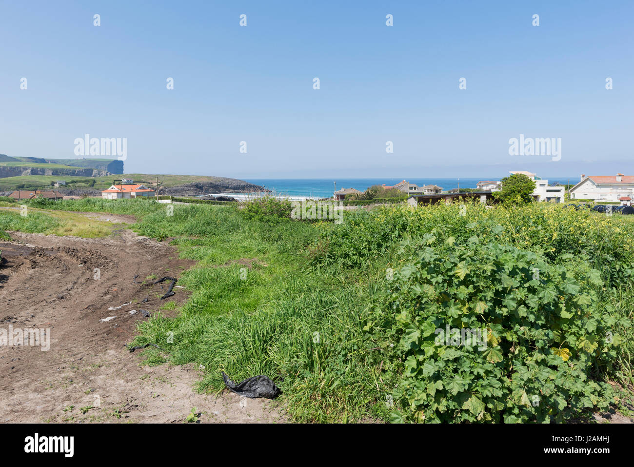 Walking through the municipality of Ajo in Cantabria Stock Photo - Alamy