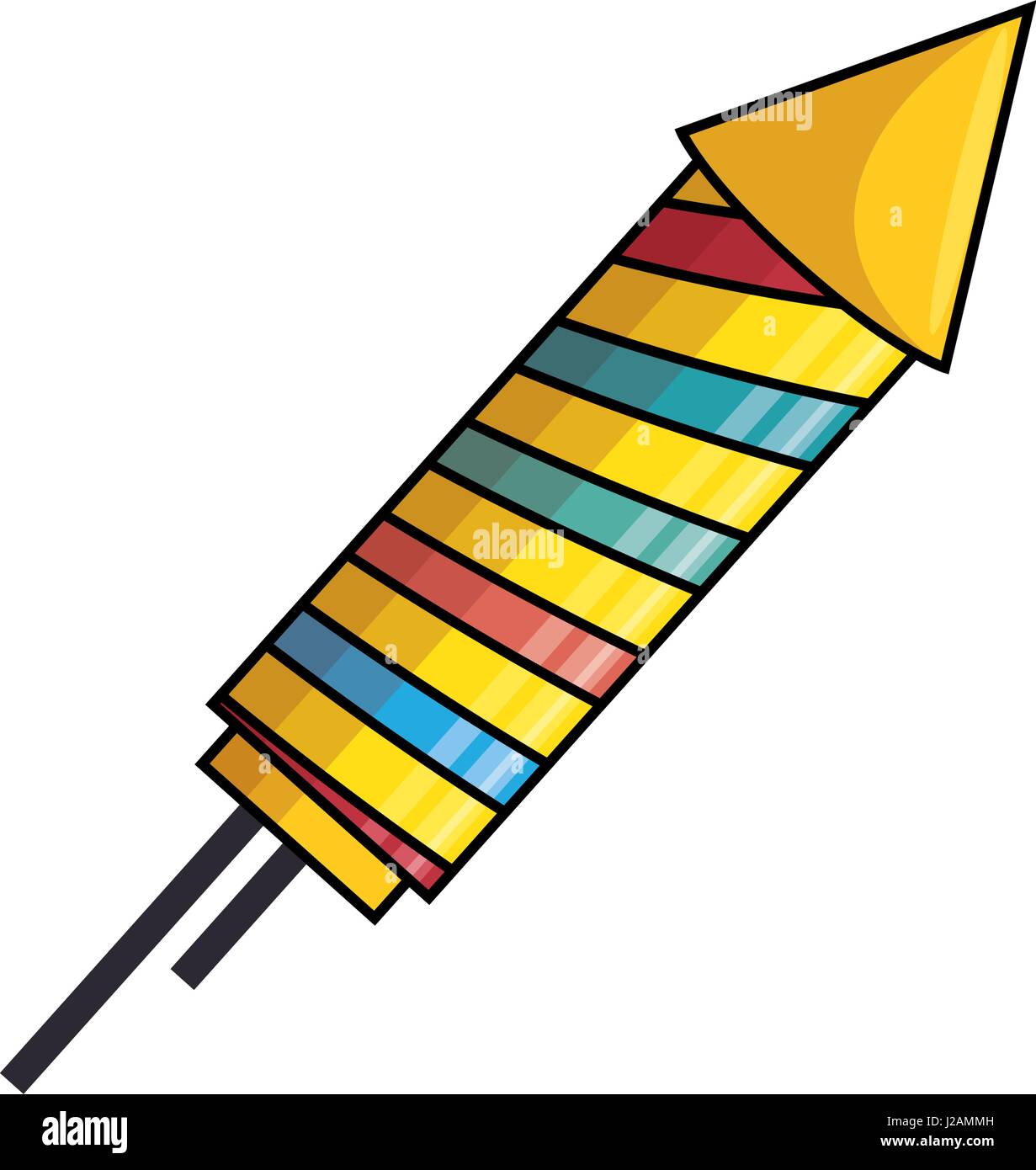 rocket firework celebration icon Stock Vector Image & Art - Alamy