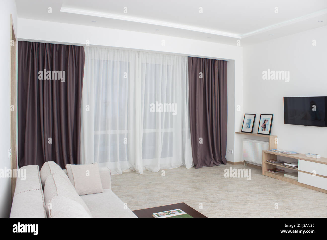 interior house, large modern living room Stock Photo - Alamy