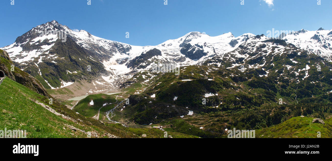 Sustenpass, Switzerland: Landscapes of the mountains and the nature of ...