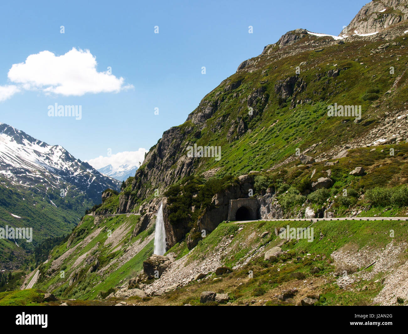 Sustenpass, Switzerland: Landscapes of the mountains and the nature of ...