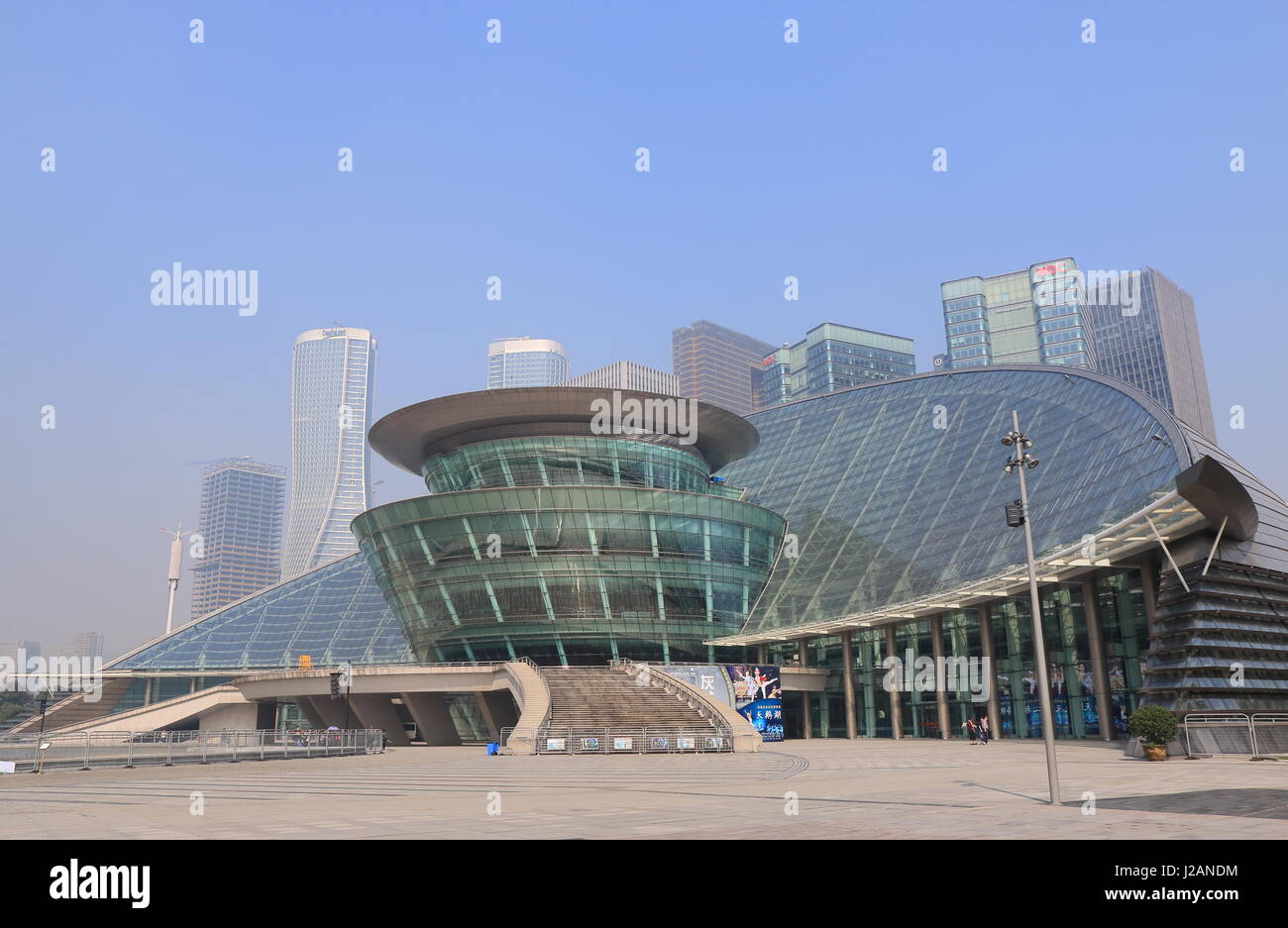 Contemporary architecture of Hangzhou Grand Theater in Hangzhou China Stock Photo - Alamy