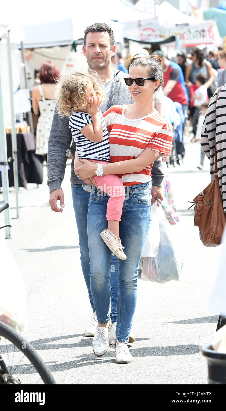 Tammin Sursok and her husband Sean McEwan take their son Phoenix ...