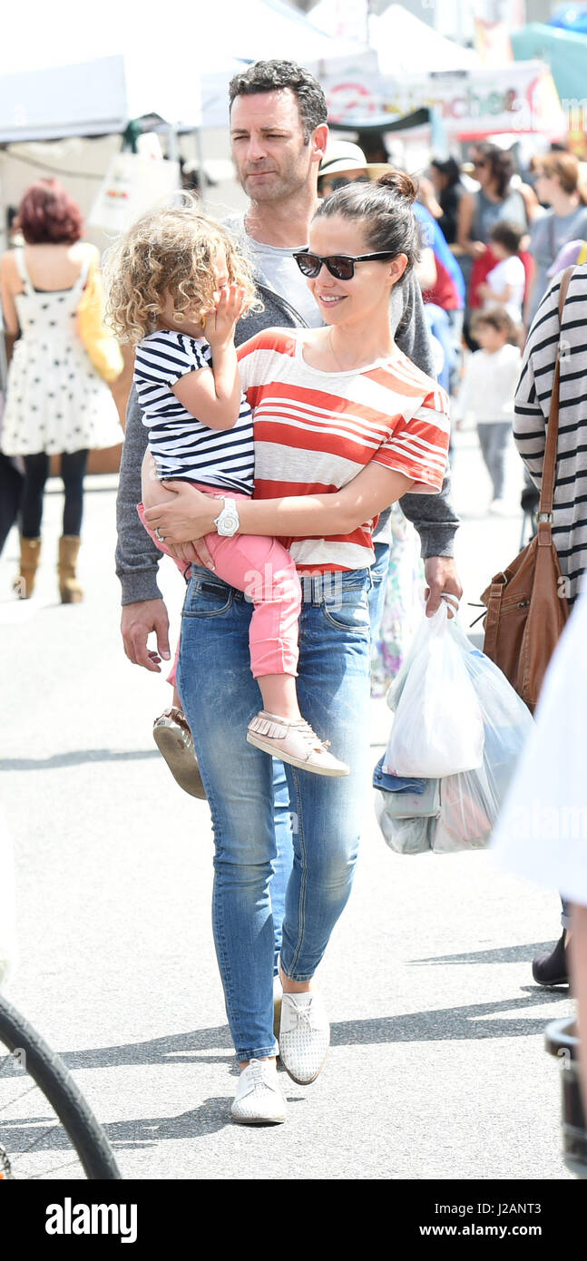 Tammin Sursok and her husband Sean McEwan take their son Phoenix ...