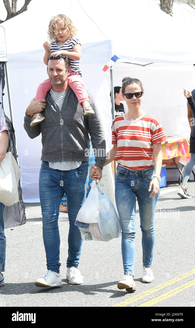 Tammin Sursok and her husband Sean McEwan take their son Phoenix ...