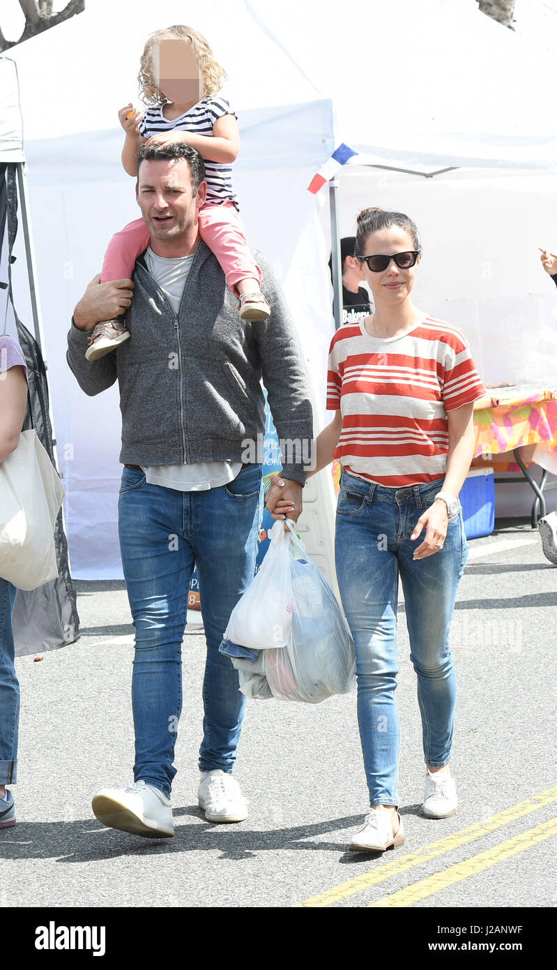 Tammin Sursok and her husband Sean McEwan take their son Phoenix ...