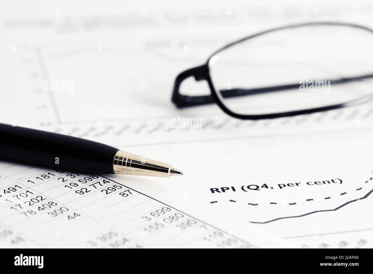 Financial accounting graphs and charts analysis Stock Photo - Alamy
