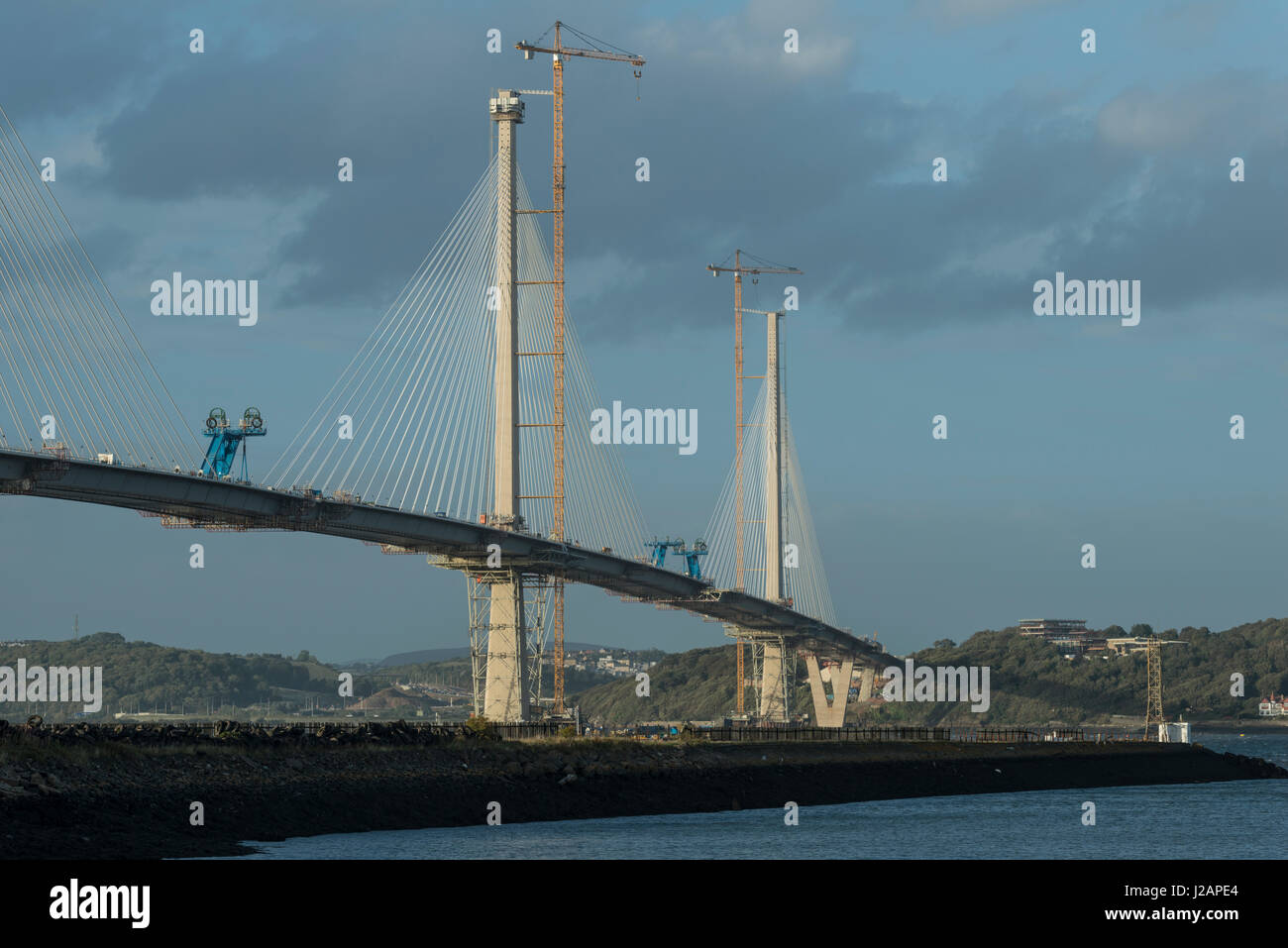 Queensferry Crossing under construction, South Queensferry, Scotland ...