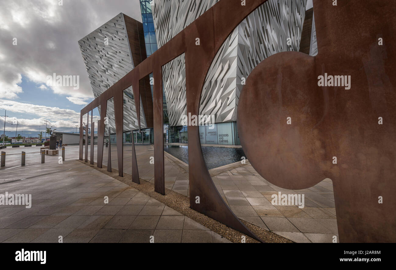 Belfast docks titanic museum hi-res stock photography and images - Alamy