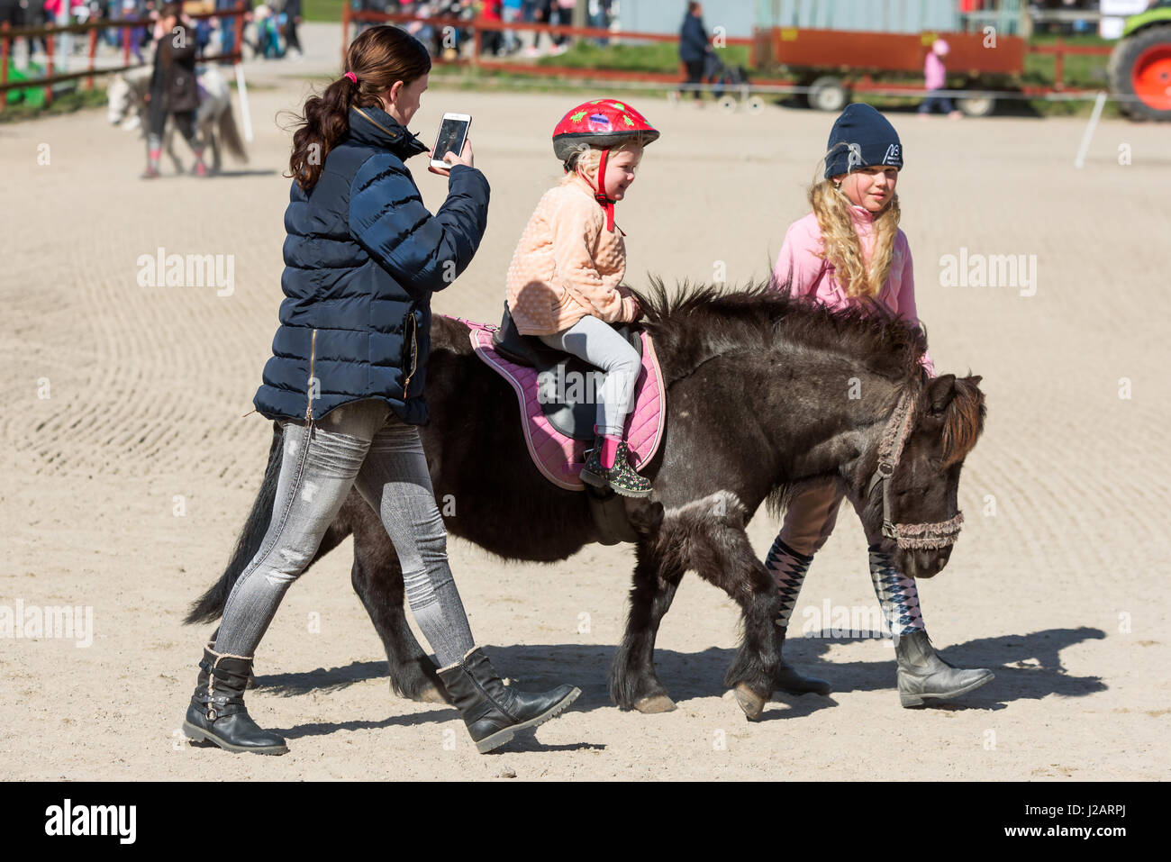Brakne Hoby, Sweden - April 22, 2017: Documentary of small public ...