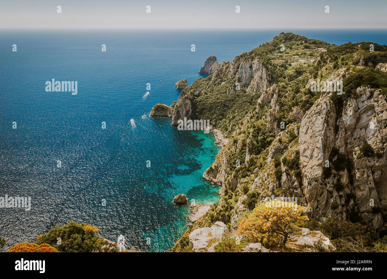 Capri island landscape Stock Photo - Alamy