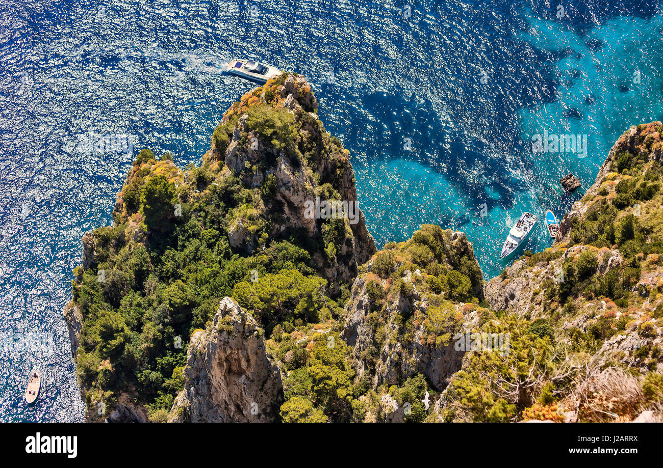 Capri island landscape Stock Photo - Alamy
