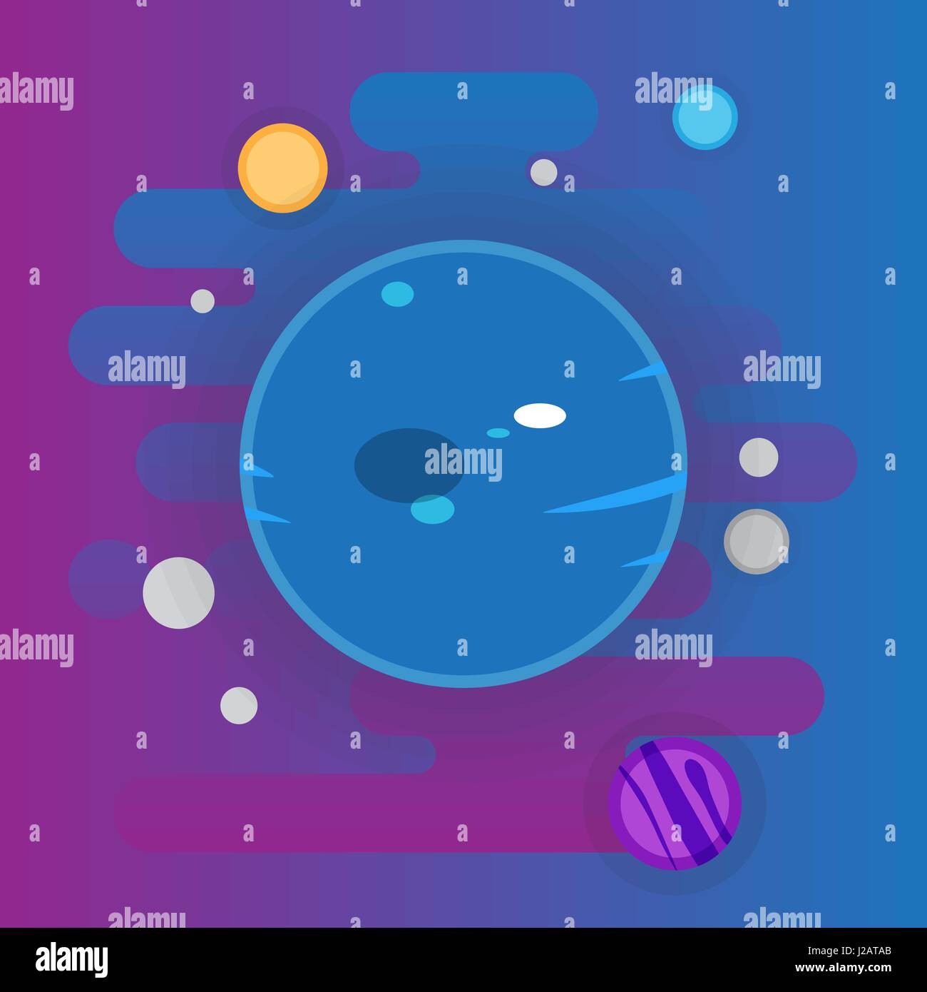 Uranus icon - flat illustration, space elements Stock Vector Image & Art - Alamy
