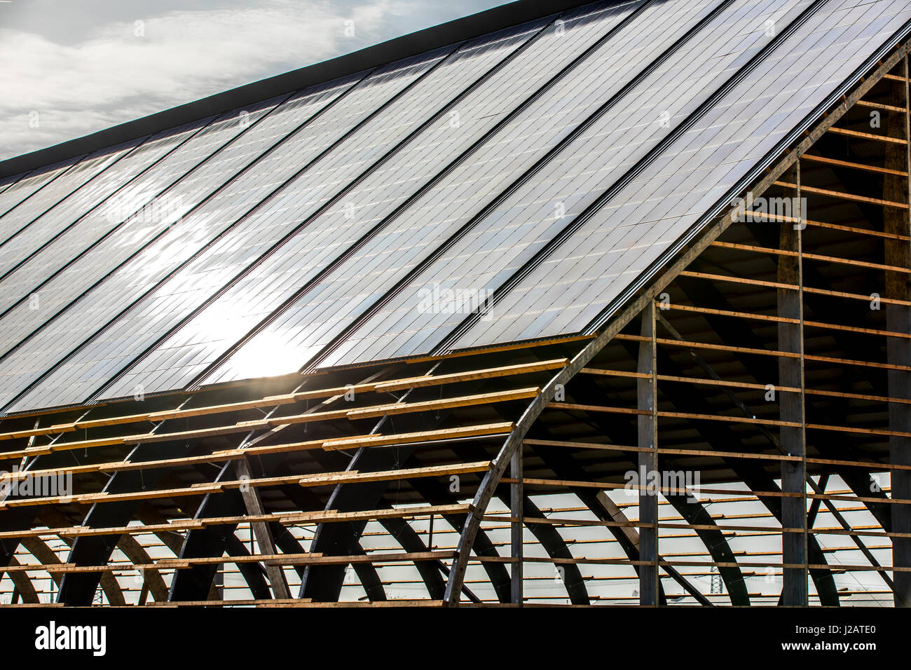 solar panel roof Stock Photo - Alamy