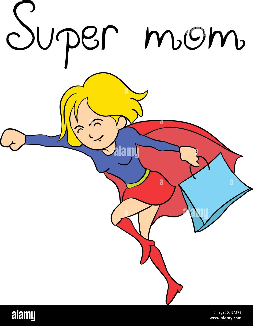 Súper mamá Stock Vector Images - Alamy