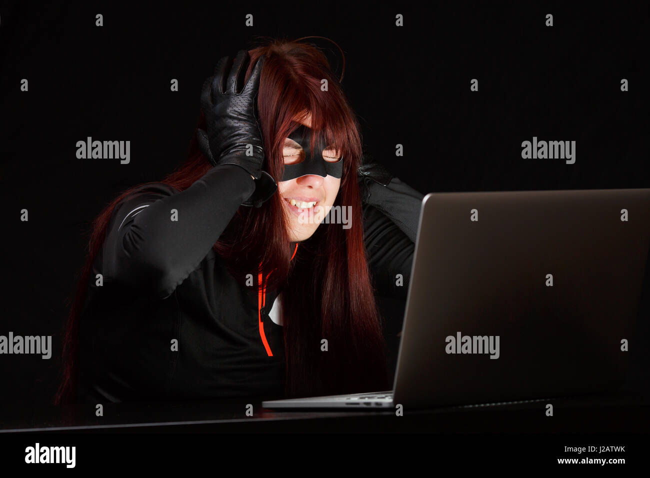 Happy hacker hi-res stock photography and images - Alamy