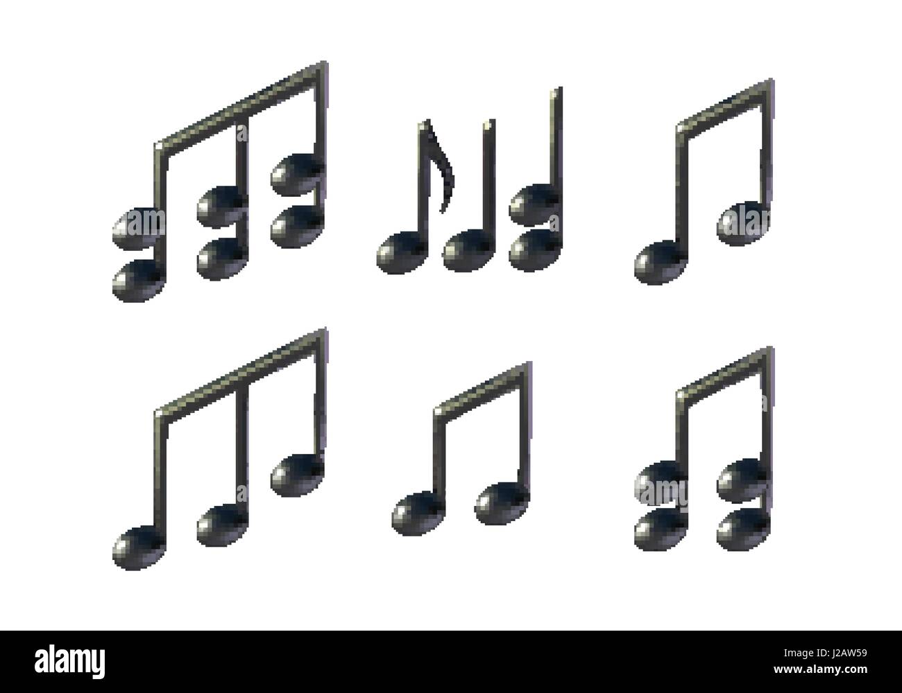 Musicnote 3d hi-res stock photography and images - Alamy