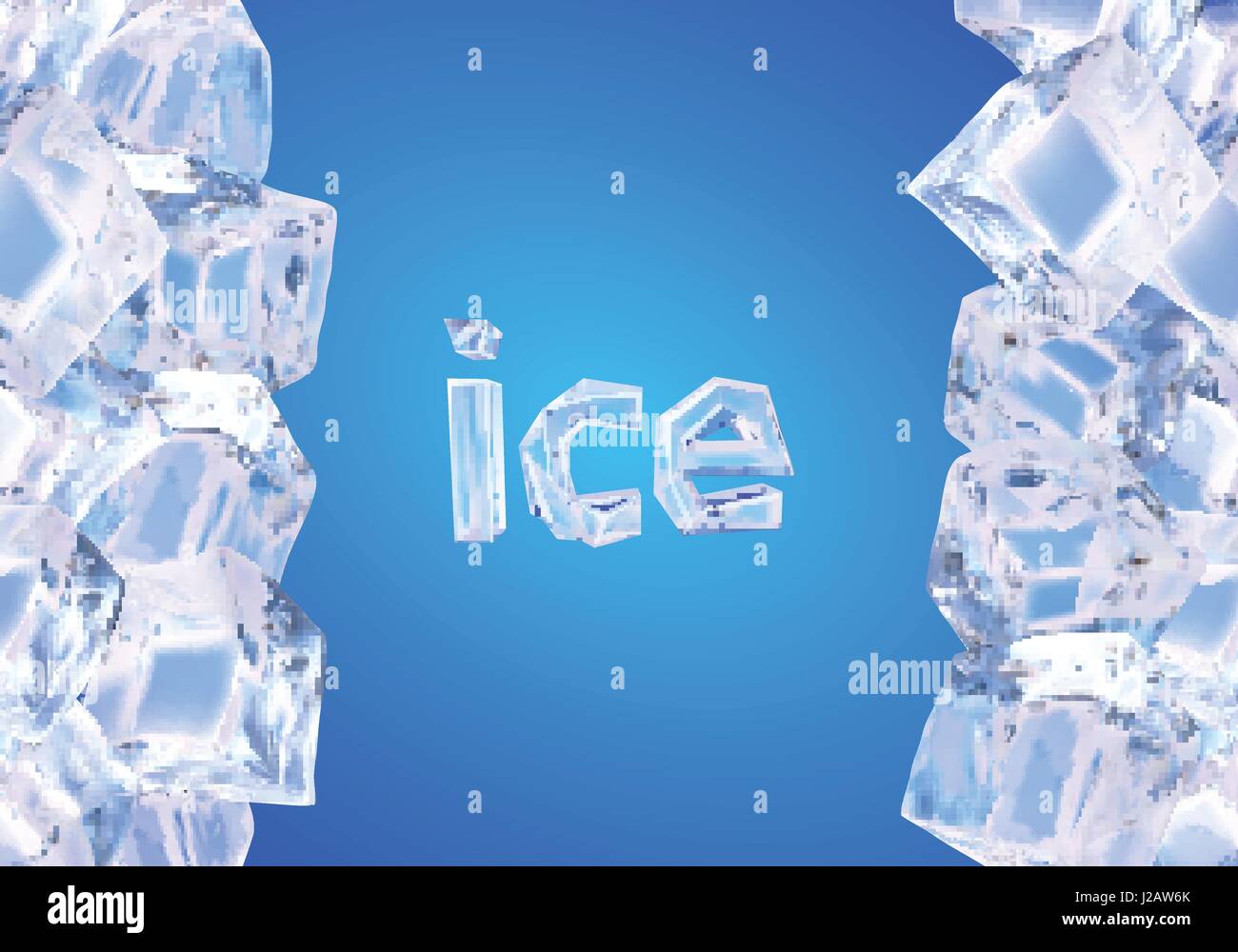 Vector illustration made with gradient mesh.Background with ice cubes Stock Vector Image & Art ...