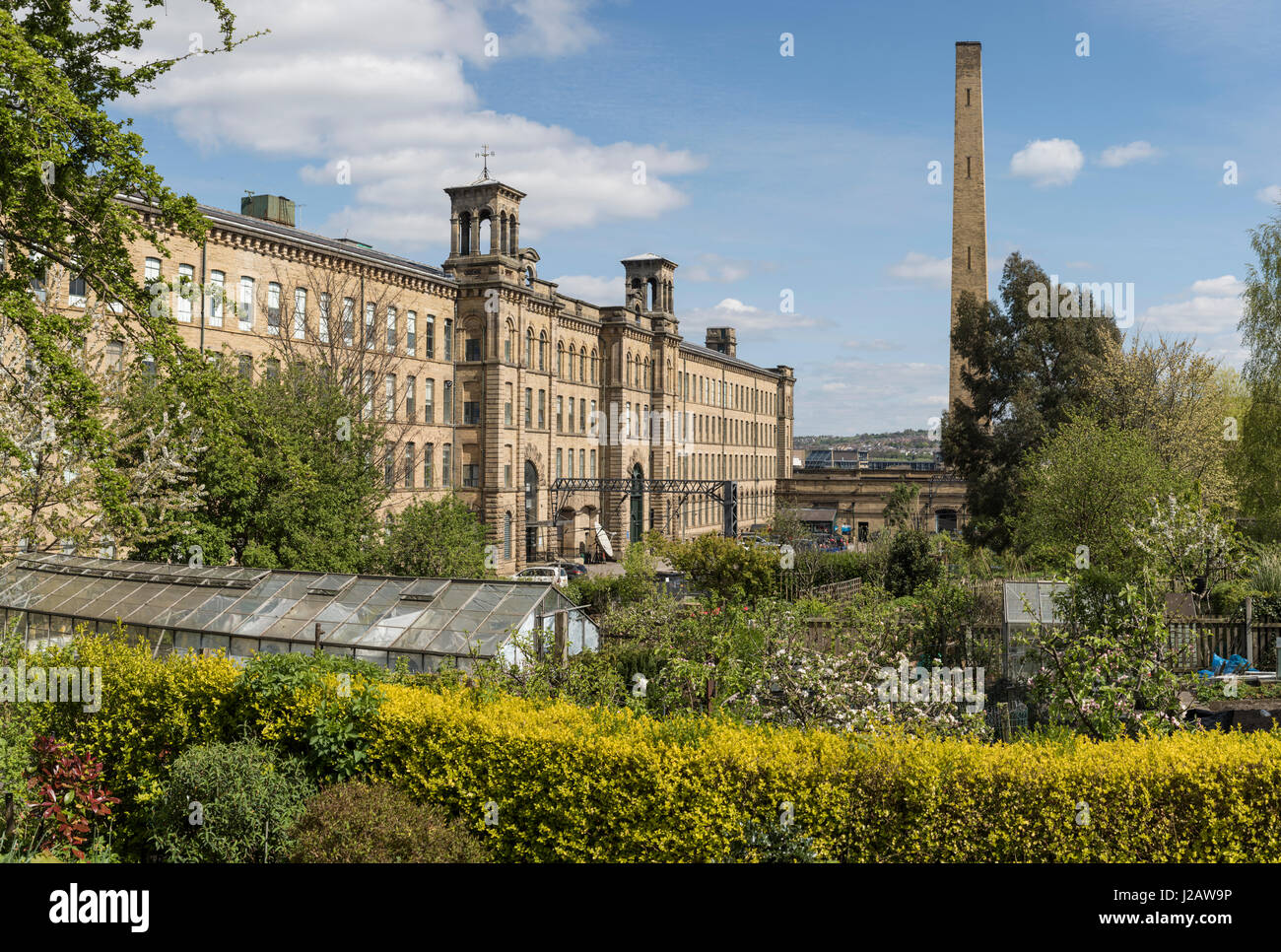 The wonderful village of Saltaire near Bradford. A UNESCO World ...