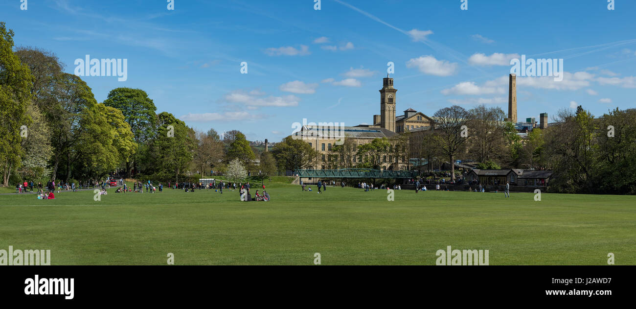 The wonderful village of Saltaire near Bradford. A UNESCO World ...