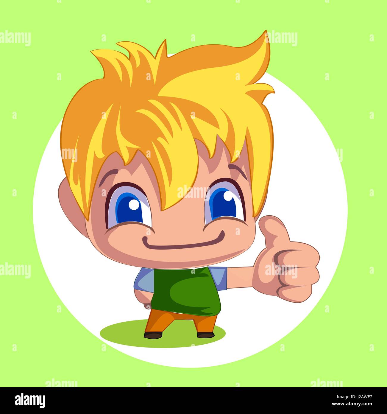 Cartoon guy thumbs up Stock Vector Images - Alamy