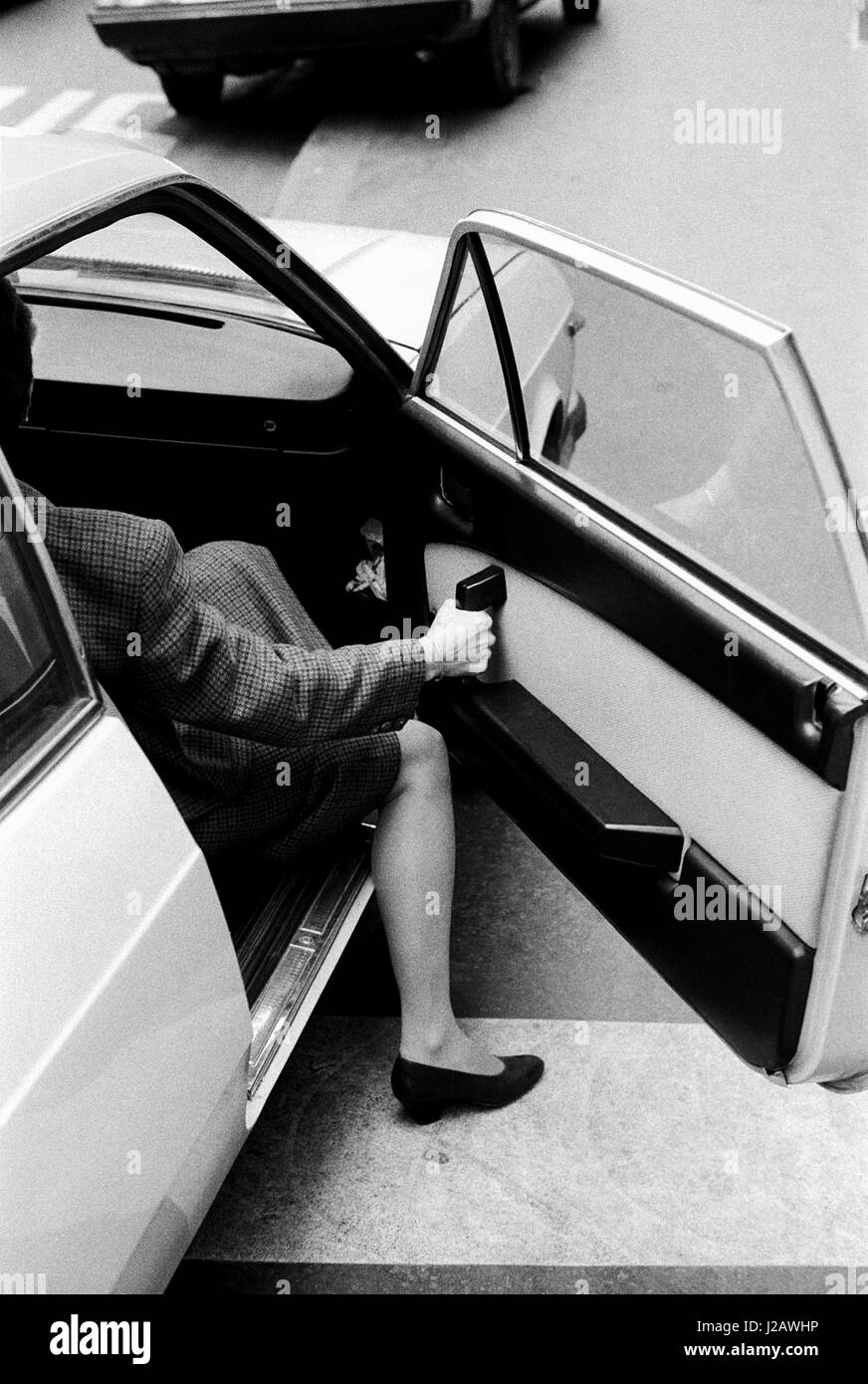 Front view car door Black and White Stock Photos & Images - Alamy