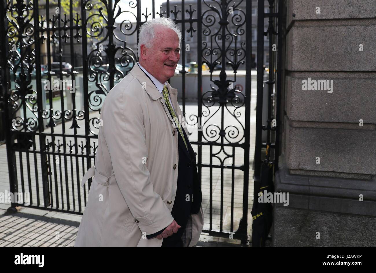 Former Taoiseach John Bruton arrives at Leinster House, Dublin, to ...