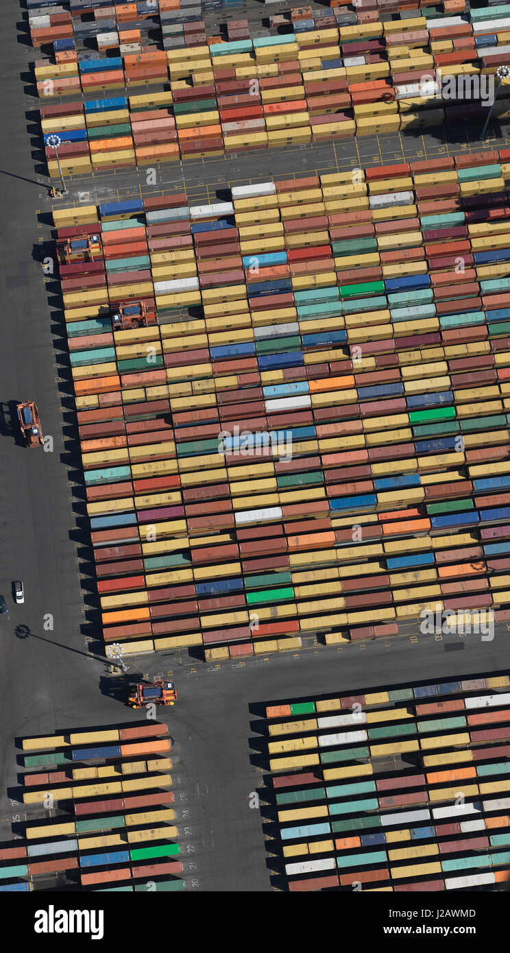 Aerial containers cargo hi-res stock photography and images - Alamy