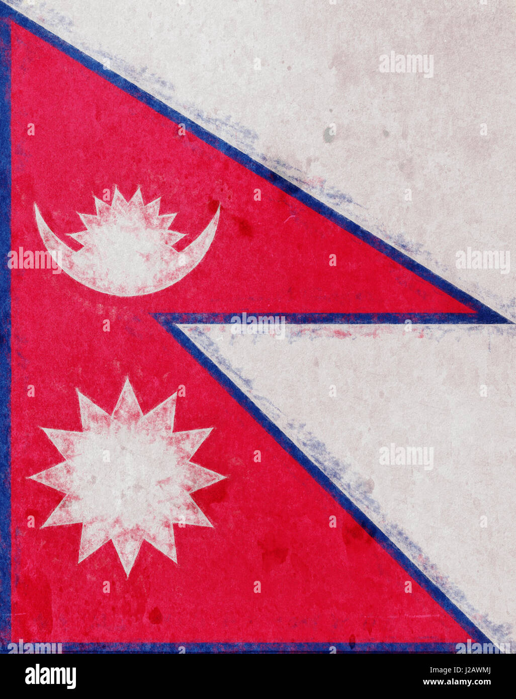 Nepal national flag hi-res stock photography and images - Alamy