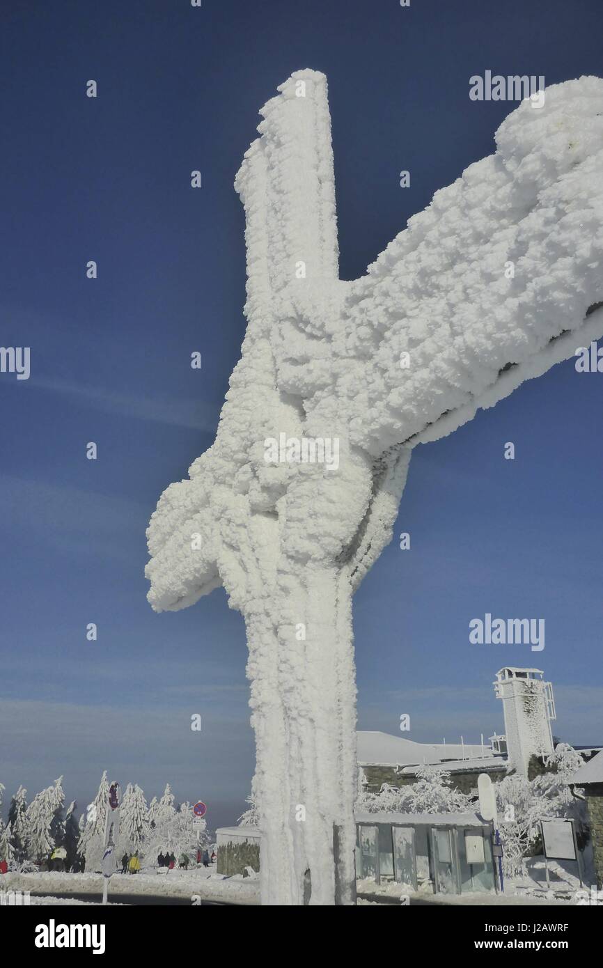 The Großer Feldberg in the Taunus mountains near Frankfurt, Germany, in ...