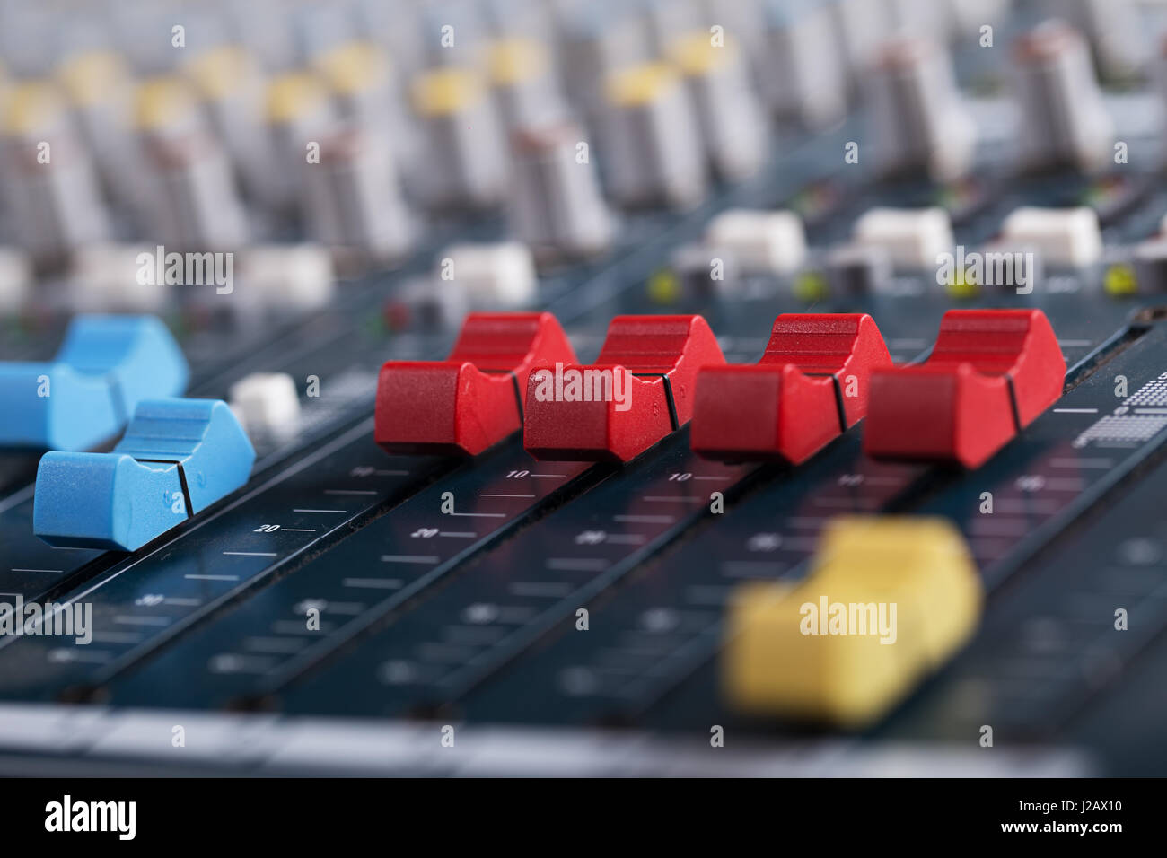 Perfect dj Music mixer consol to control sound Stock Photo - Alamy
