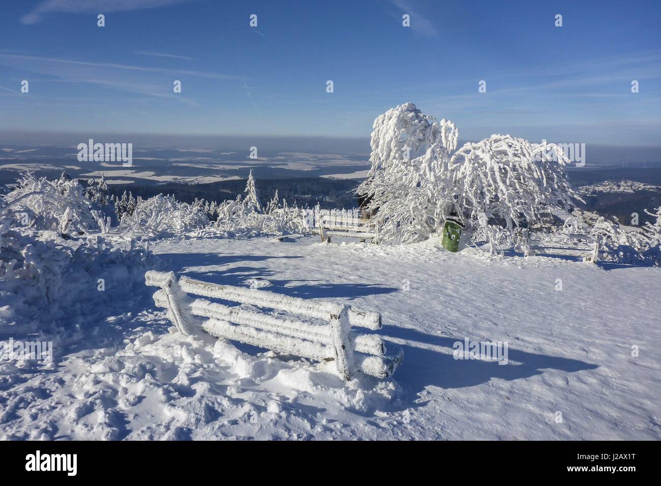 The Großer Feldberg in the Taunus mountains near Frankfurt, Germany, in ...