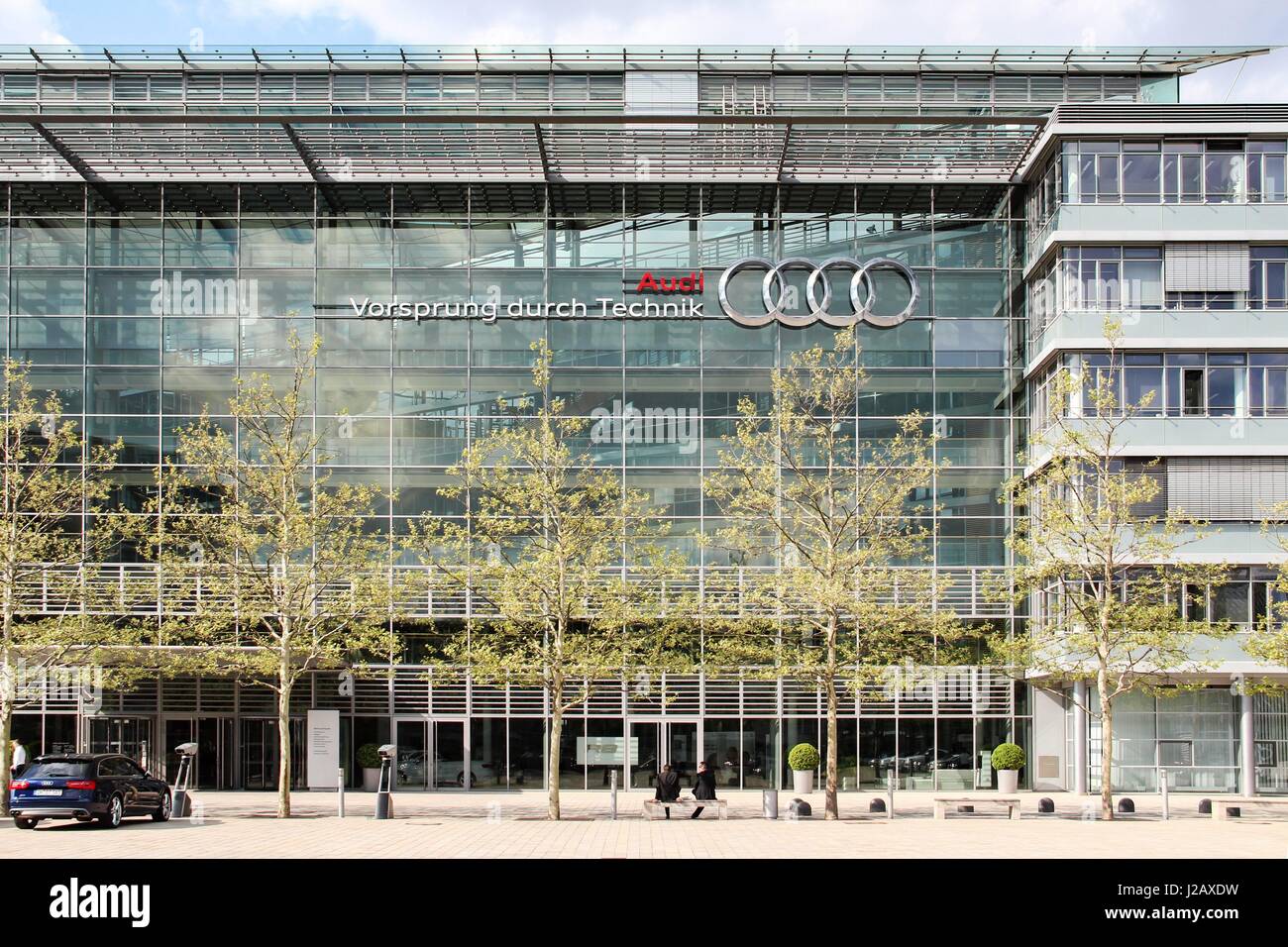 Germany: AUDI AG global headquarters in Ingolstadt, Bavaria. Photo from ...
