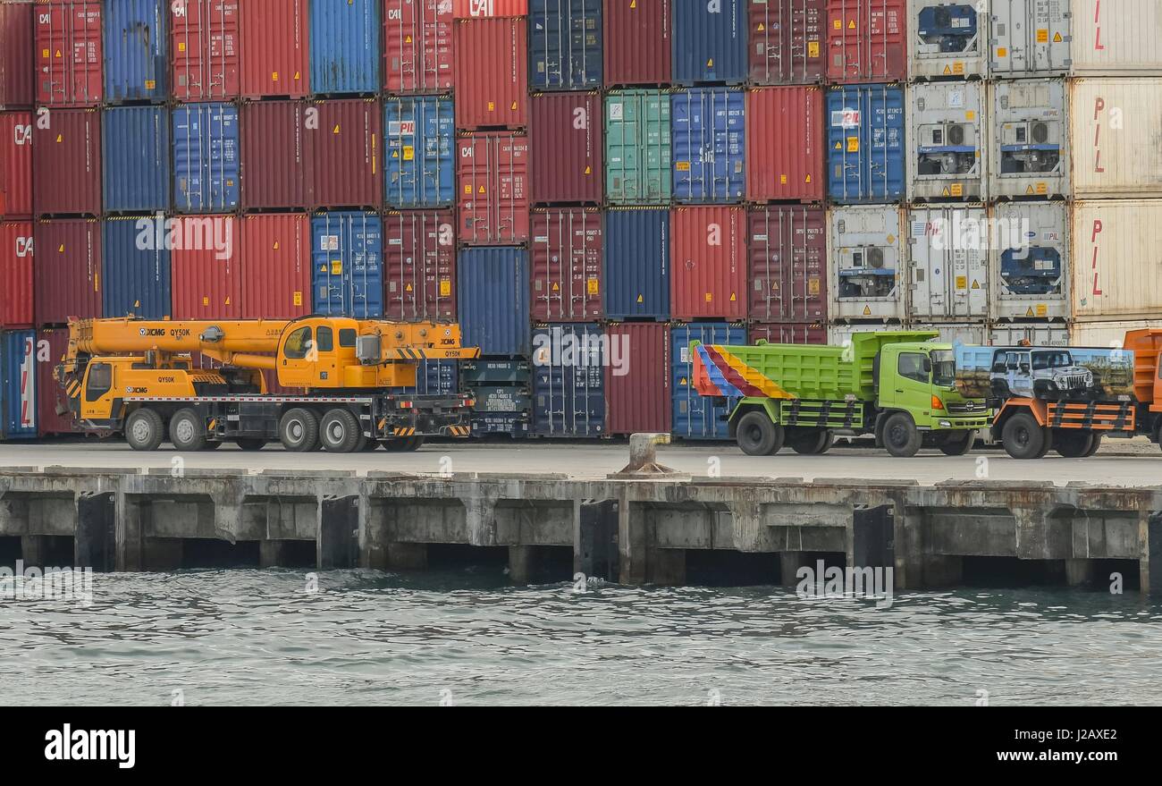 Container harbour in Dili, Timor-Leste,Dec. 31, 2016. | usage worldwide ...