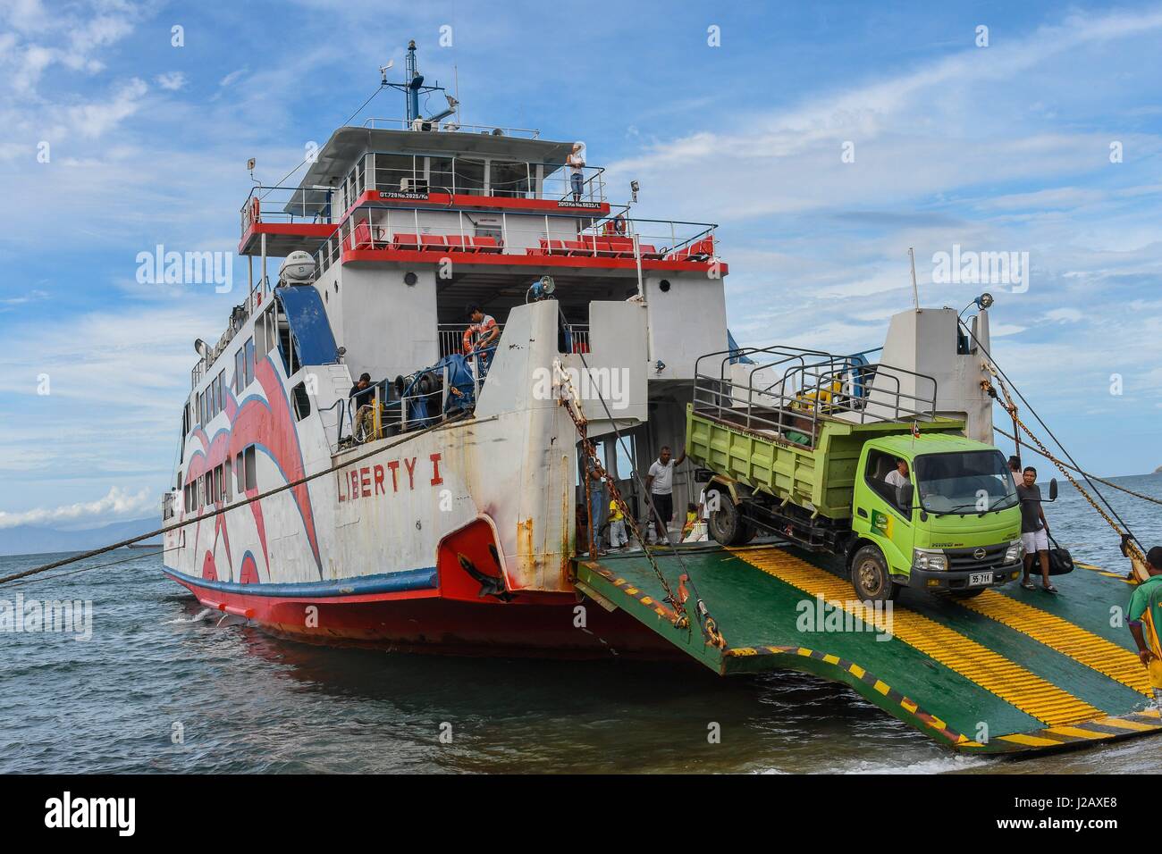 ferry arriving in Dili, Timor-Leste, Dec. 31, 2016 | usage worldwide ...