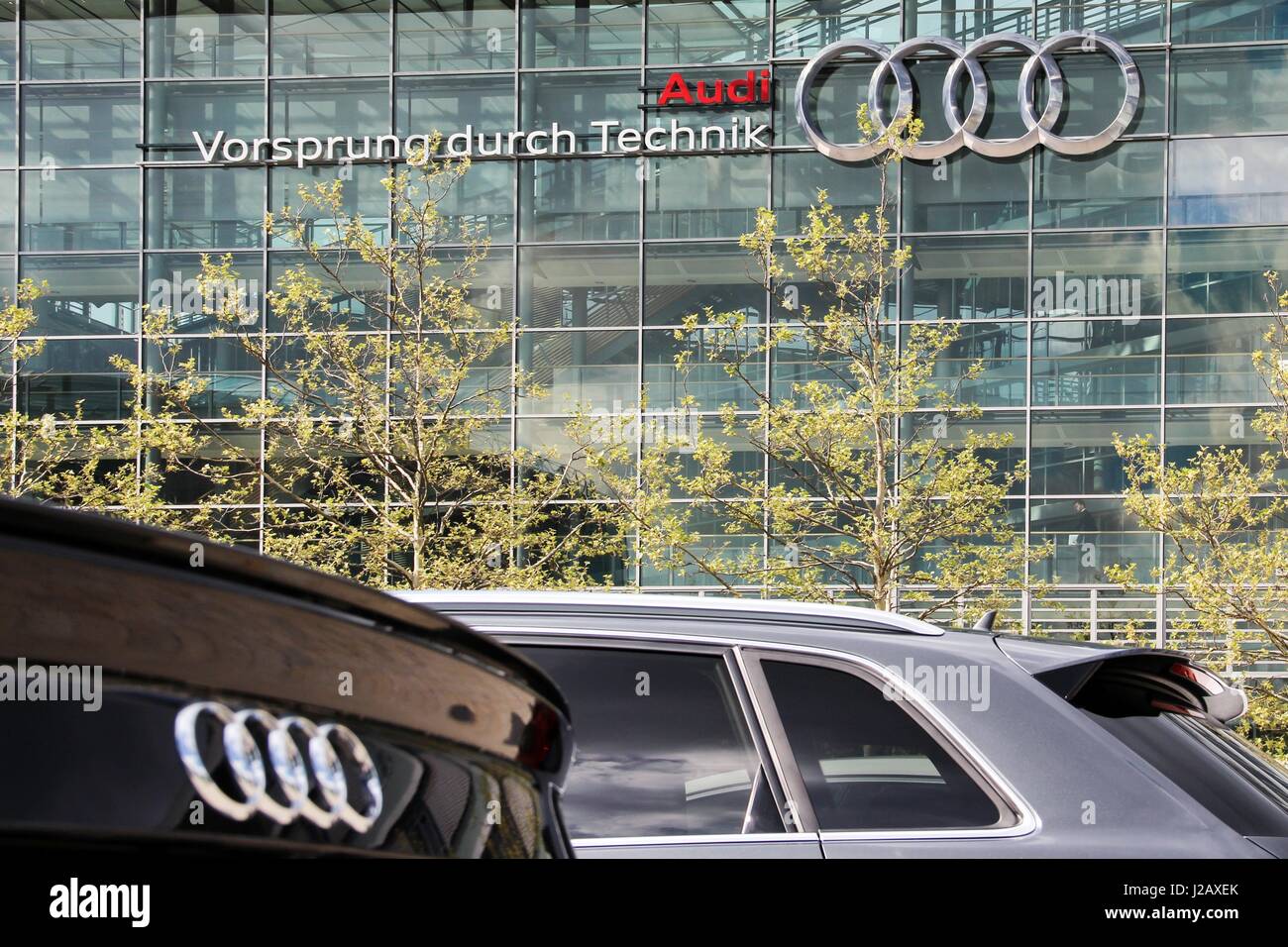 Germany: AUDI AG global headquarters in Ingolstadt, Bavaria. Photo from ...