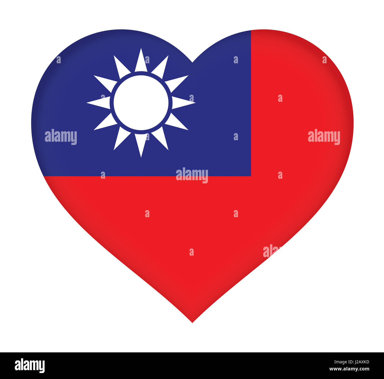 Taiwan flag Cut Out Stock Images & Pictures - Alamy