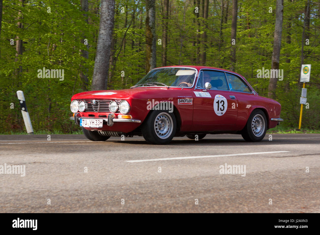 HEIDENHEIM, GERMANY - MAY 4, 2013: Frank Hecht and Sarah Janina Wurth ...